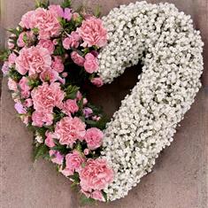 Open Gyp Heart - Funeral Flowers Rowley Regis